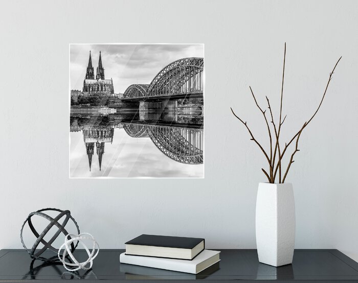 Glasbild 30 x 30 cm Cologne cathedral V Bunt | Segmüller