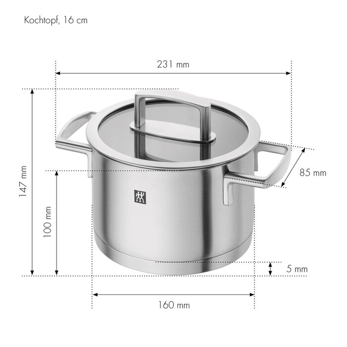 Topfset Vitality 5tlg. von Zwilling schwarz | SEGMÜLLER