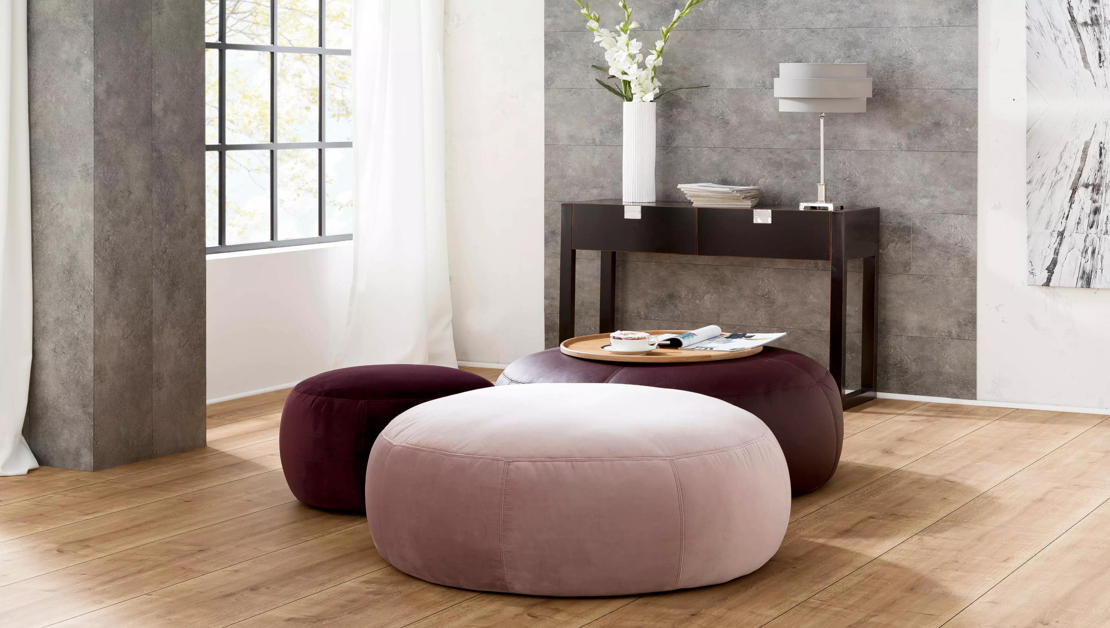 Weich gepolsterte Poufs für Ihr Zuhause | SEGMÜLLER