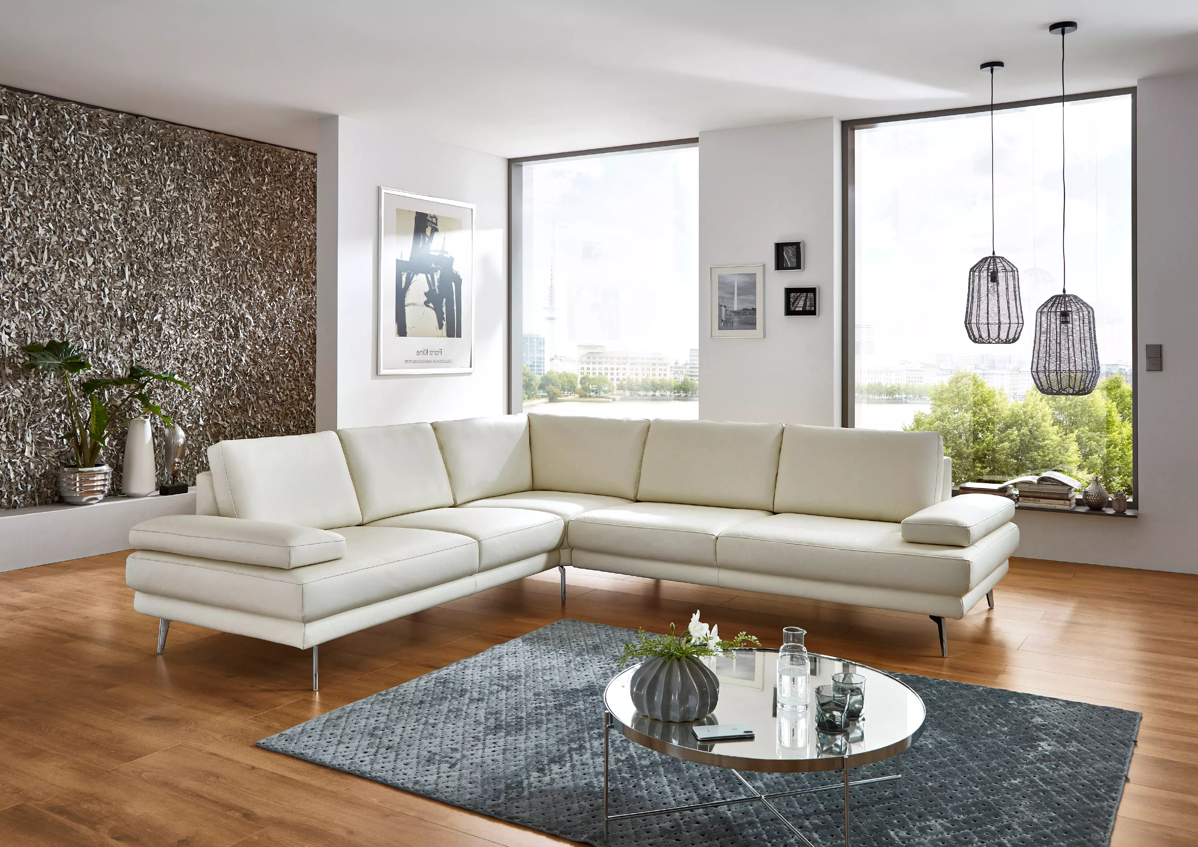 Ecksofas aus Leder für Ihr Wohnzimmer kaufen | SEGMÜLLER