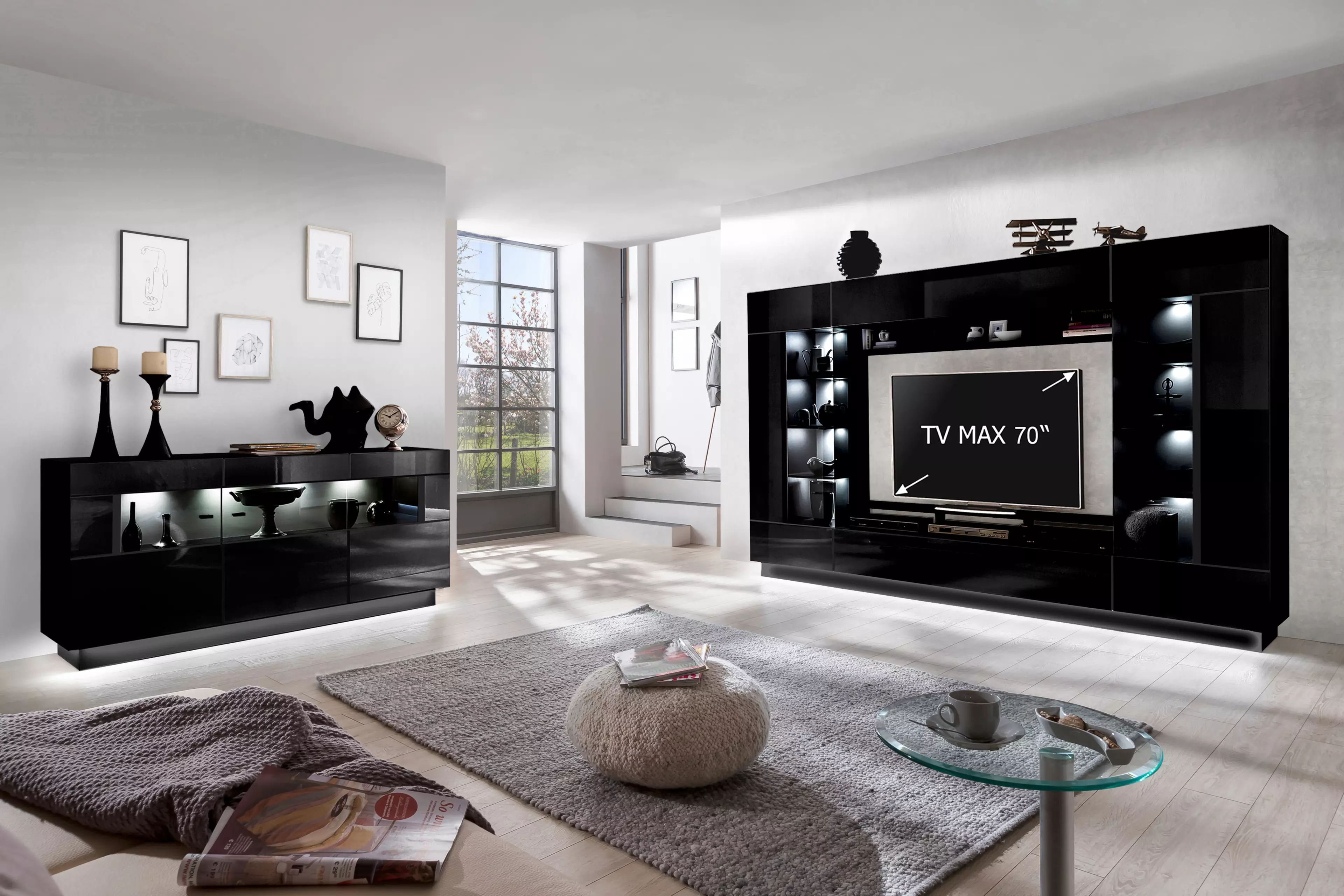 Moderne und stilvolle Massivholz-Wohnwände | SEGMÜLLER