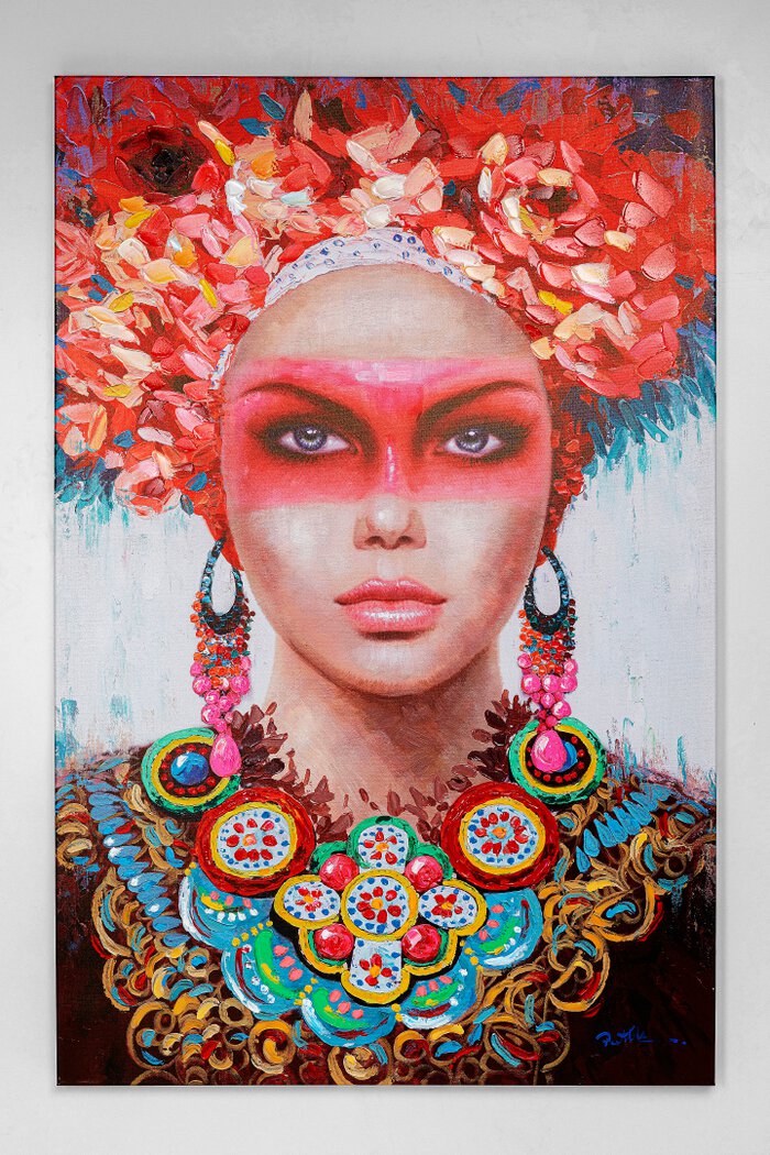 Wandbild 140 x 90 cm Red Eye Lady 51582 Bunt | Segmüller