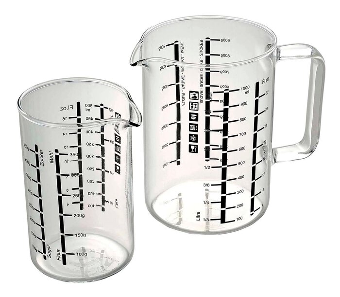 Messbecher Simax 2tlg. von BOHEMIA Cristal | SEGMÜLLER